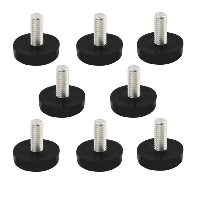 uxcell M6x15mm Leveling Feet Adjustable Threaded Pole Leveling Foot ...