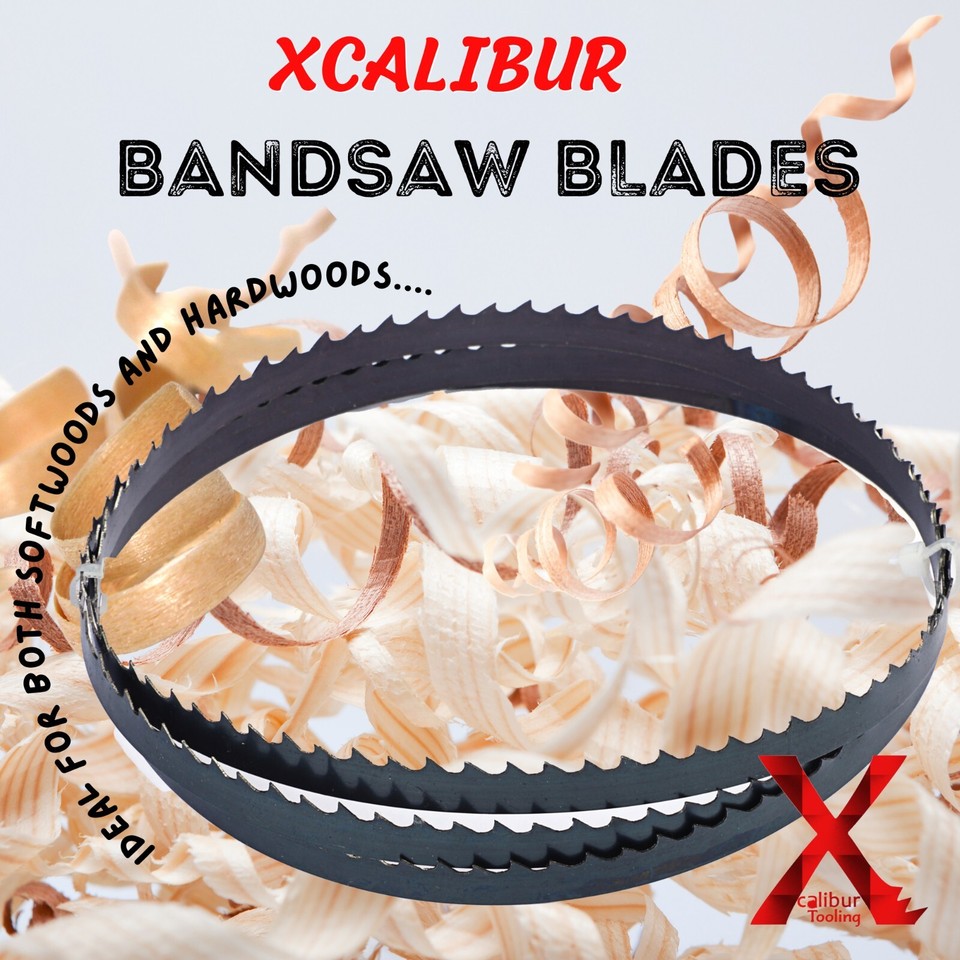 Scheppach Basato 3 Bandsaw Blades Triple Pack 1/4 3/8 1/2 inch blades ...