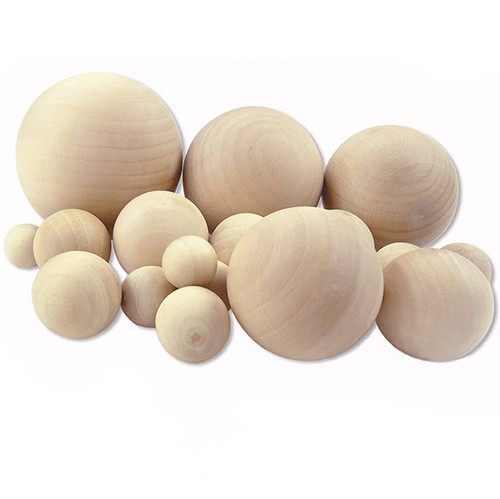 Natural Wooden Craft Wood Balls Sphere 6mm to 90mm Diameter Craft ...