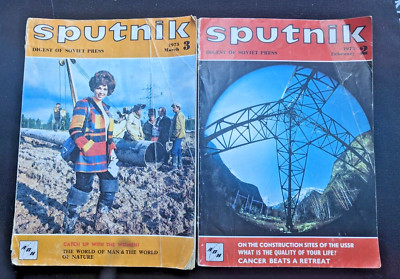 Sputnik Magazine (2) Issues 1975 - Soviet Union - Russia - USSR - CCCP ...