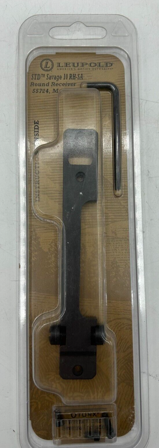Leupold STD Scope Mount Base 55724 Savage 10 RH SA Matte 1 Piece Round ...