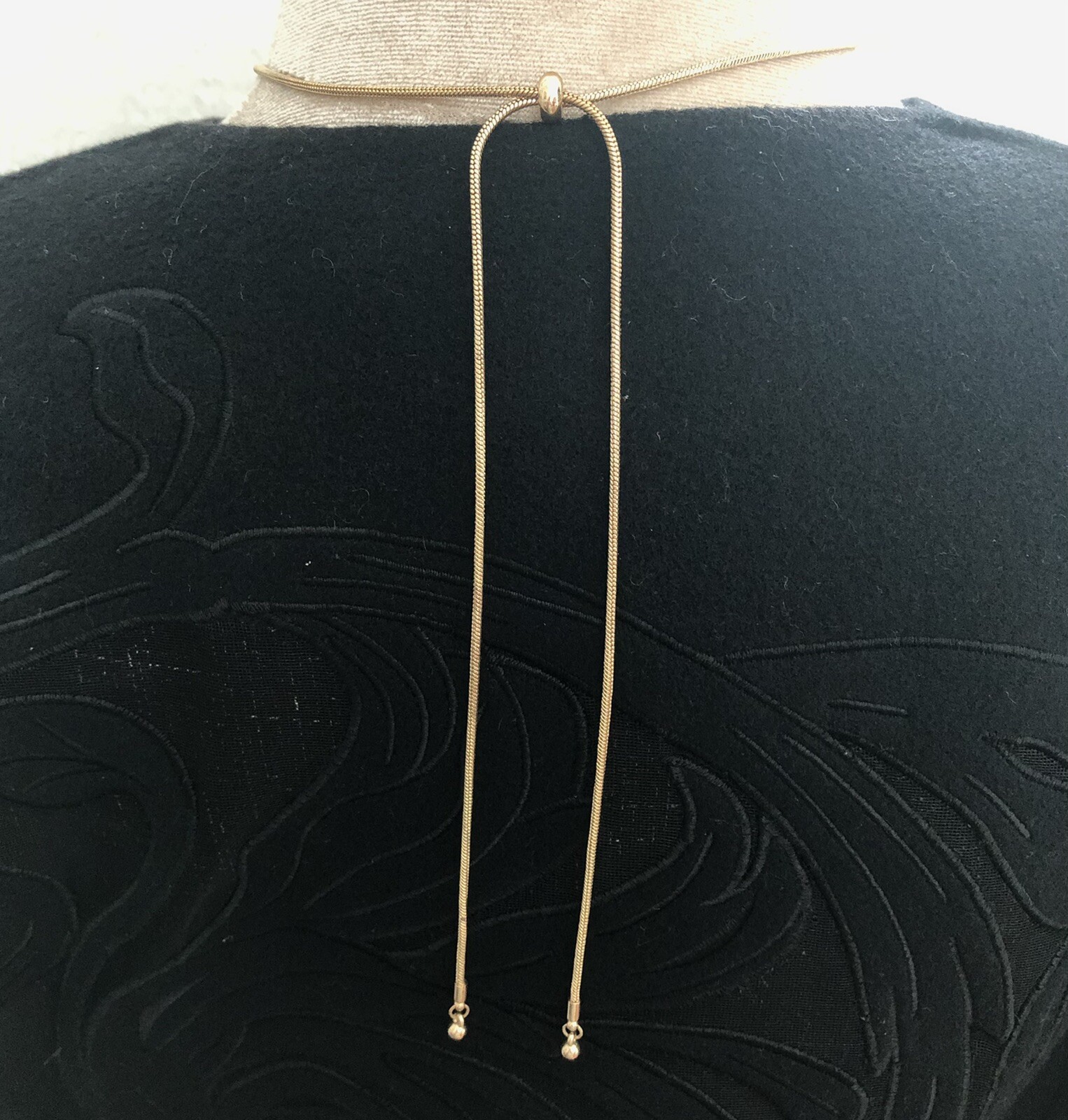 Modernist Abstract Circle Pendant Necklace Wood Metal Geometric Jewelry ...