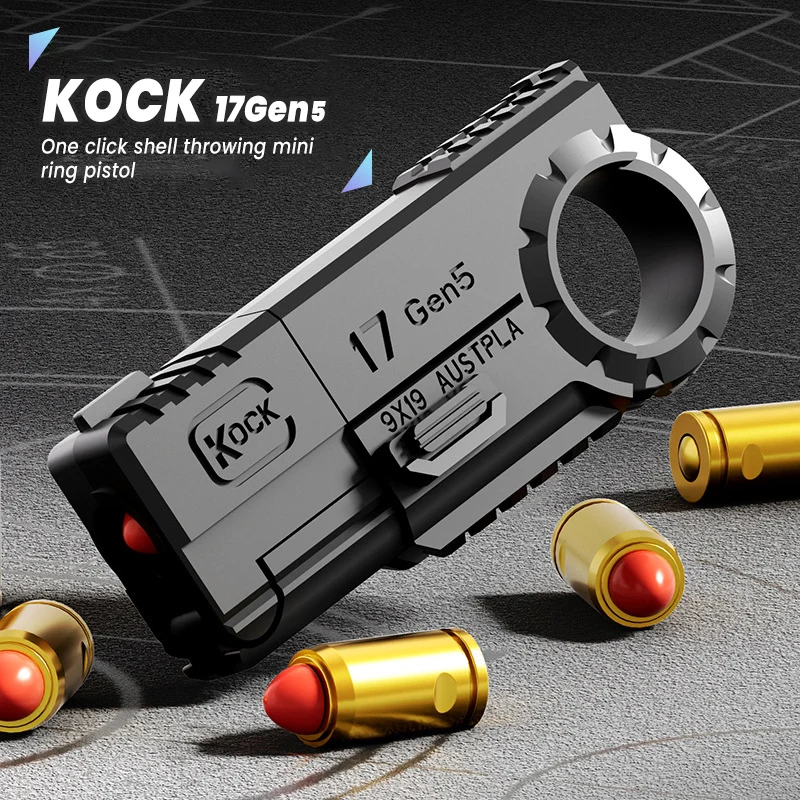 HOT Alloy Fingertip Pistol Fidget Toy for Stress Relief EDC Launcher ...