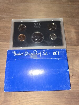 1971 PROOF Set in Original Box US Mint (5 Coin Set) | eBay