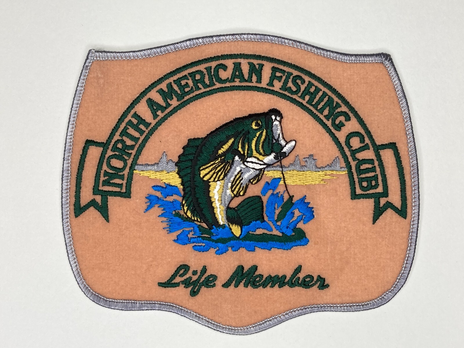 North American Fishing Club Life Member 6” x 5” Patch Largemouth Bass a ...