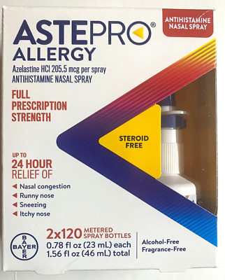 Astepro Allergy Antihistamine Nasal Spray 2x120 Sprays EXP:05/2025 | eBay