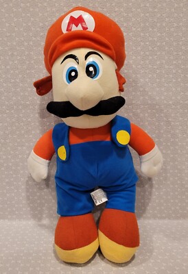 2001 Kellytoy Nintendo Super Mario Blue Eyes Plush Toy 18" | eBay