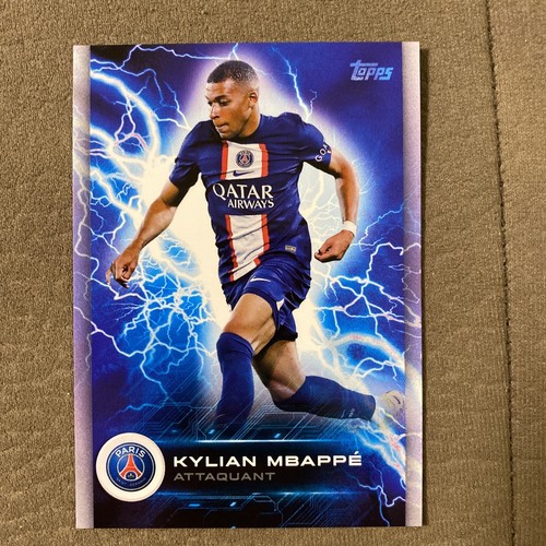 TOPPS PSG BOX TEAM SET 2022 - SUPER ELECTRIC INSERT - KYLIAN MBAPPE | eBay