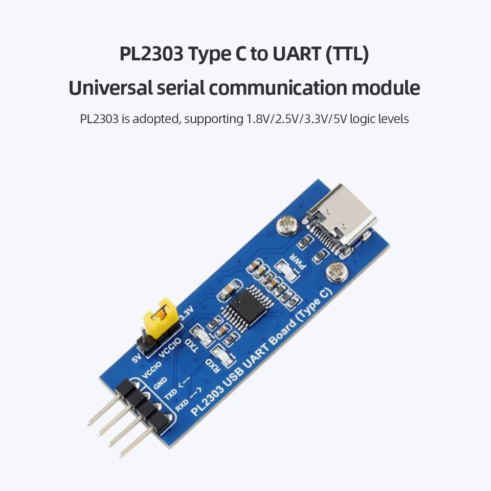 PL2303 USB To UART Module USB To TTL Board USB UART Board 3LED Indicator Type C | eBay