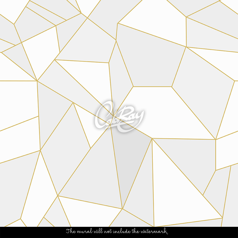 Non-woven wallpaper Light triangles light grey Home wall mural ...