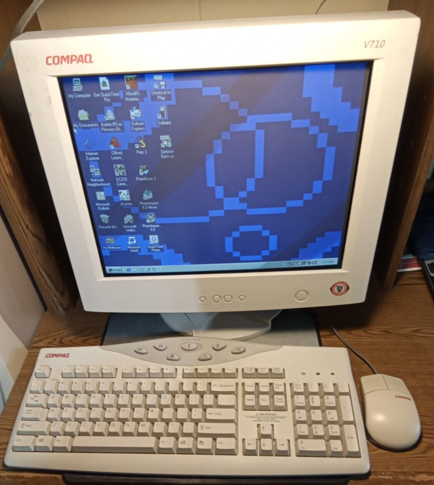 Vintage Compaq Presario 5184 Desktop Industrial/Gaming Computer | eBay