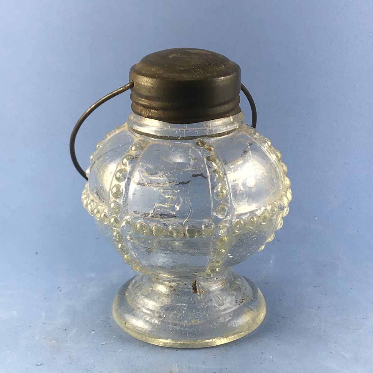 Vintage Glass Candy Container