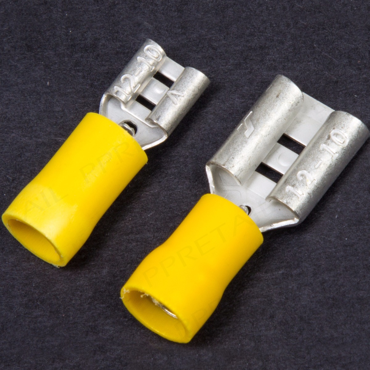 Red Female Spade Crimp Connectors Varied Size Terminals Female Spade