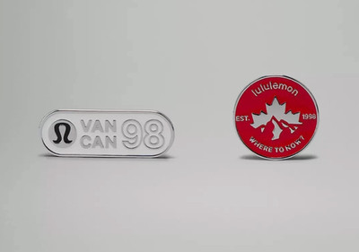 2 PACK Lululemon Collectible Pin Vancouver Canada - NEW! | eBay