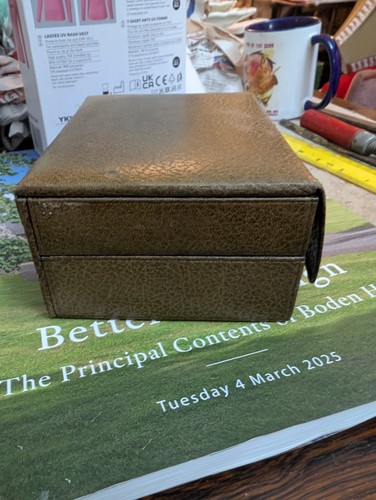 Leather Cased Card Game Set With Two Packs Of Cards 3 Bridge Pads ...