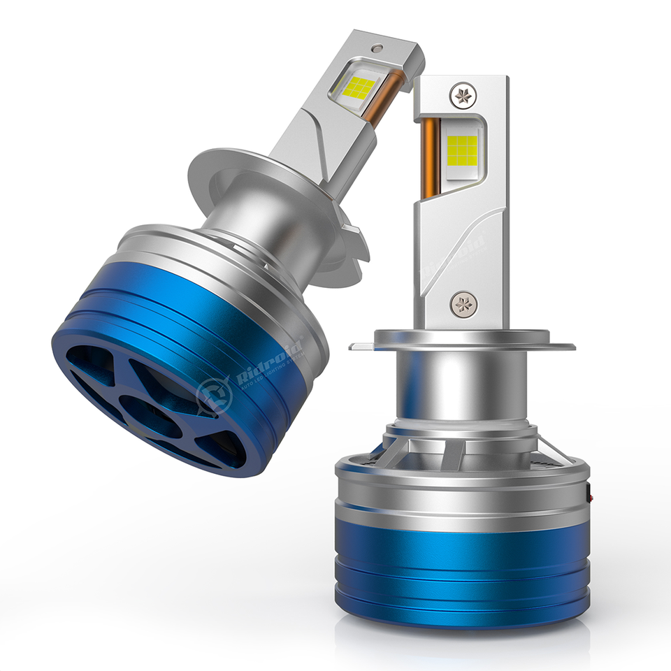 RIDROID 4x H7 LED High/Low Beam Light Bulbs Combo 300W 30000LM White ...