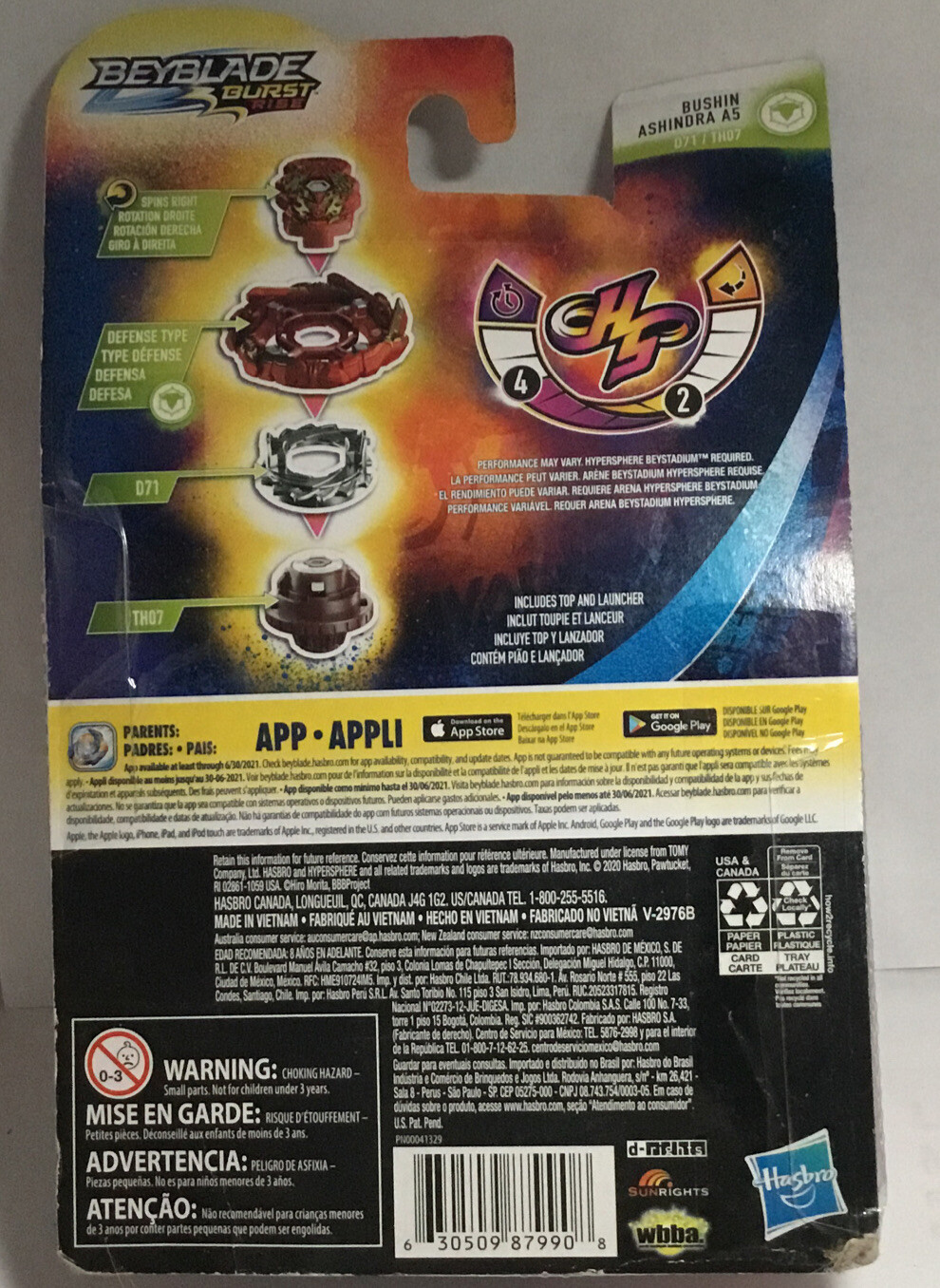 Beyblade E7712 Burst Rise Hypersphere Bushin Ashindra A5 for sale ...