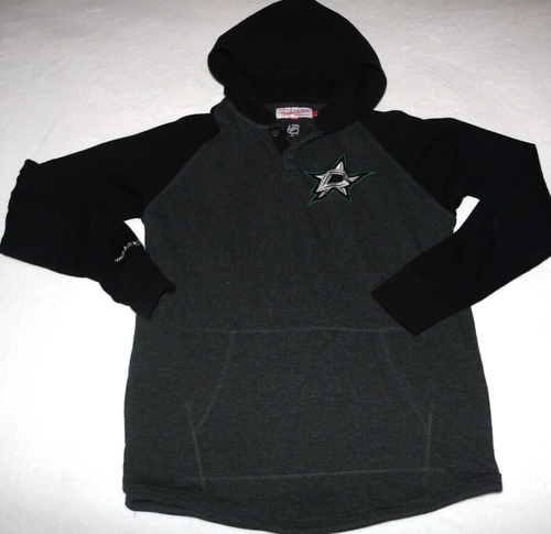 Mitchell & Ness Gray Black long sleeve NHL Dallas Stars pullover hoodie ...