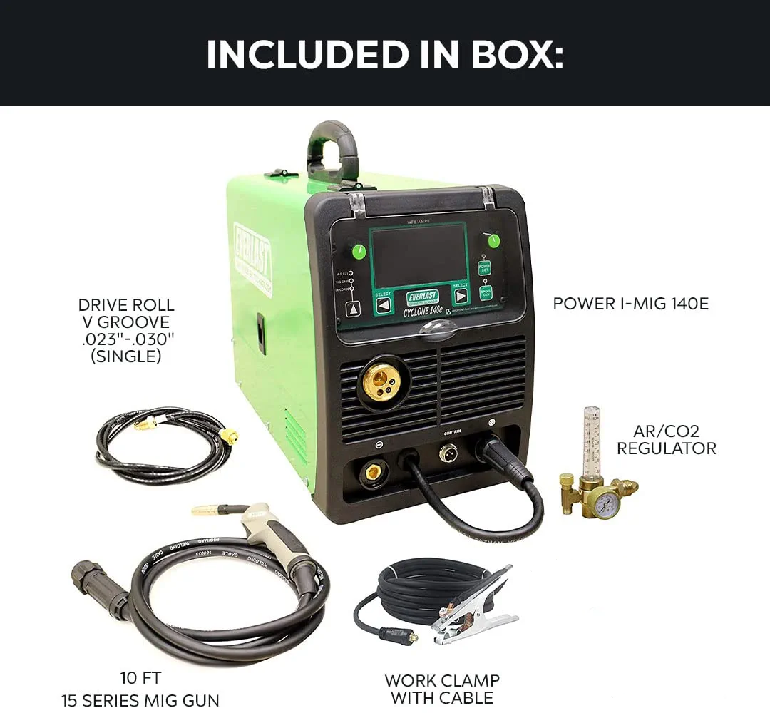 NEW Everlast Cyclone 140E MIG Welder 110v can do Flux Core 140Amp ...