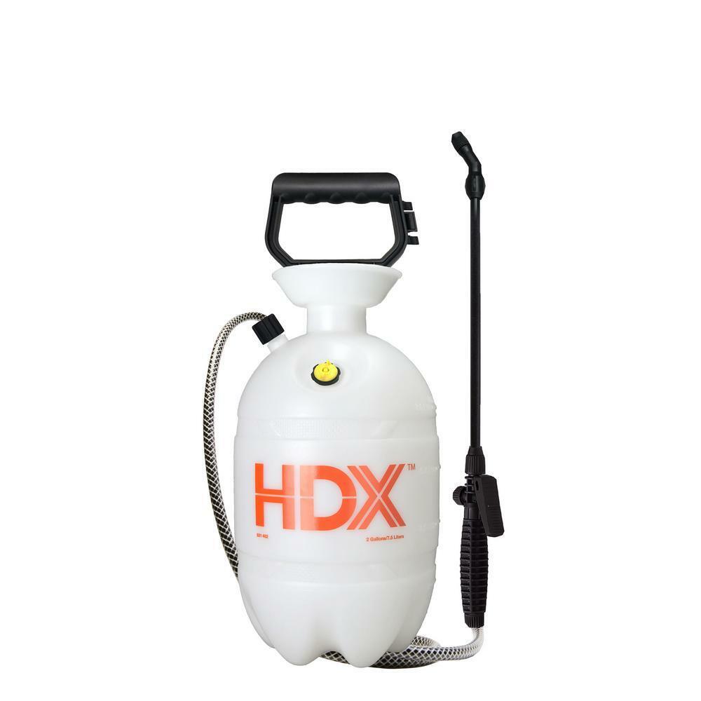 2 Gallon. HDX Pump Sprayer, Multi Purpose Heavy Duty Pump, Comfort Grip ...