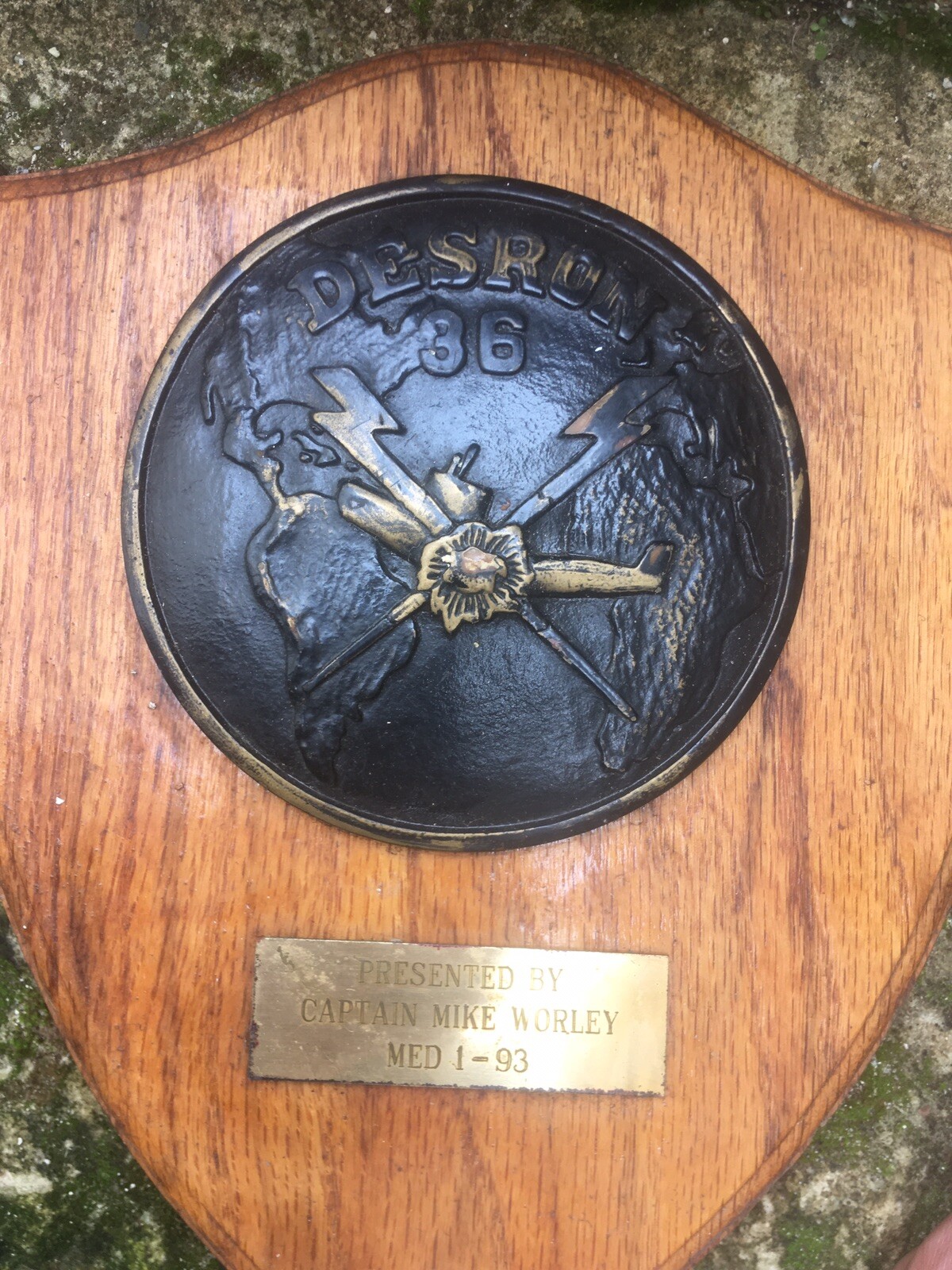 DESRON 36 united states navy USN COMMANDER crest plaque KENNEDY BATTLE ...