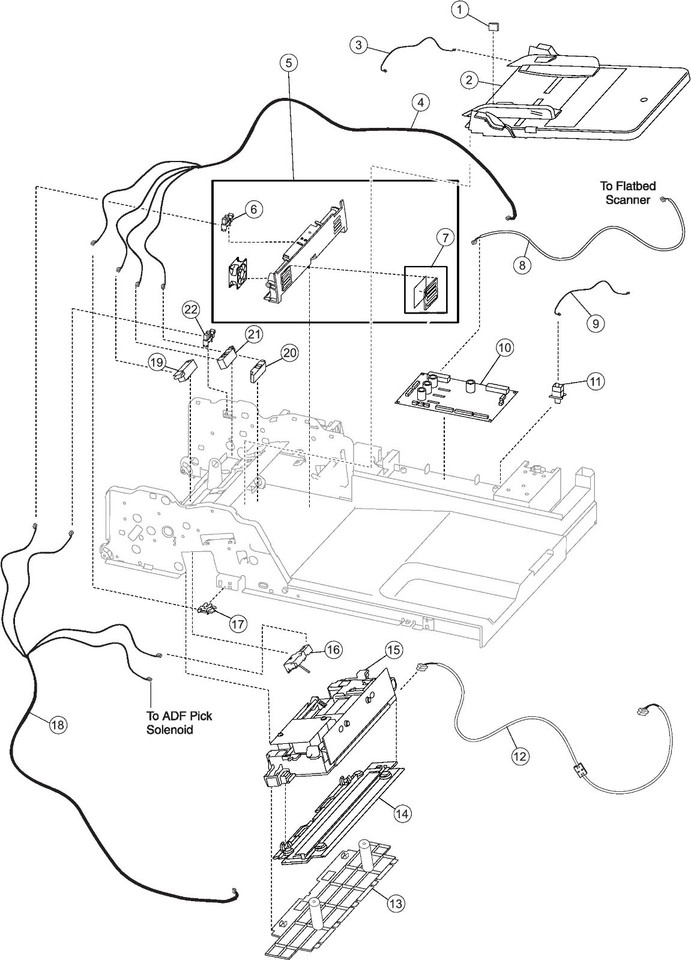 **NEW** GENUINE LEXMARK ADF MEDIA EXIT SENSOR BRACKET ASSEMBLY ...