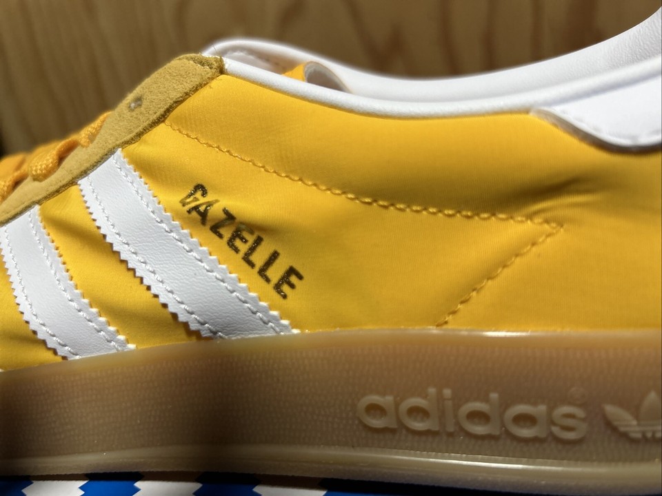 Adidas Originals Gazelle Indoor Cloud White Almost Yellow IE6606 Mens ...