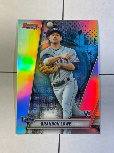 Brandon Lowe 2019 Bowman's Best REFRACTOR Rookie Card RC #37 Tampa Bay ...