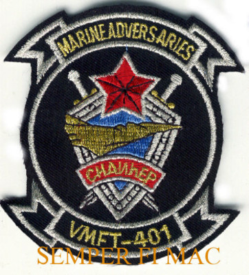 VMFT-401 ADVERSARY SQUADRON SNIPERS HAT PATCH US MARINES F-5 PIN UP ...
