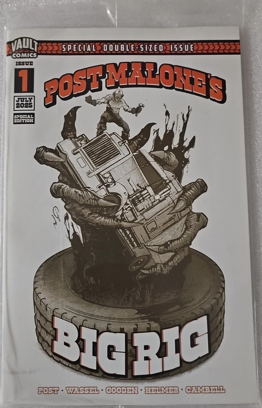 Post Malone's Big Rig #1 2025 Gooden & Cahoon Special Tour Vault Comics ...