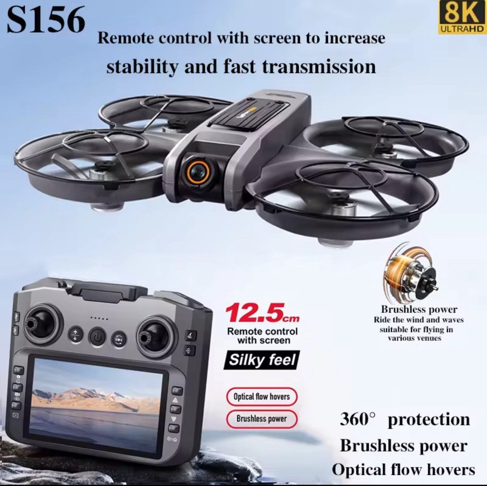 S156 RC Drone 2.4G 5G GPS Professional 8K HD Aerial Photography - Grey ...