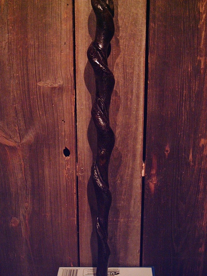 brass HAME handle walking stick cane vine spiraled shaft custom made in ...
