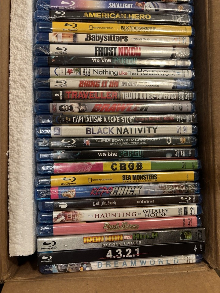 Blu-Ray Lot For Resale 40 Titles Pictured Wholesale Brand New/ Factory ...