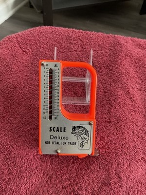 Fish Scale Deluxe Orange With Scale & Measuring Tape- Estate Find | eBay