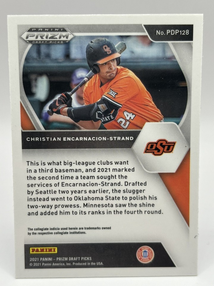 2021 Prizm Draft Picks Christian Encarnacion-Strand #PDP128 Cincinnati ...