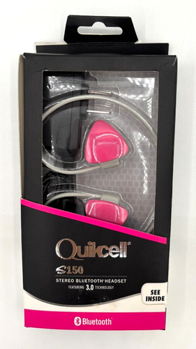 Quikcell S150 Stereo Bluetooth Headset 3.0 Technology Pink Pop 2013 New ...