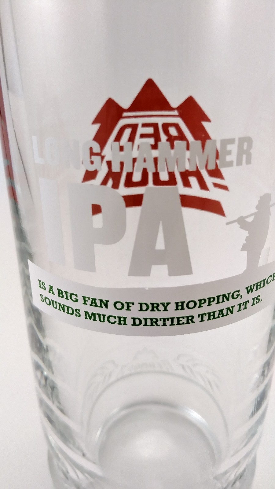 Red Hook Brewery Long Hammer IPA 16 Ounce Beer Glass Stange | eBay