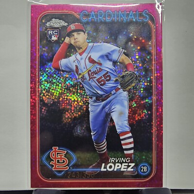 2024 Topps Chrome #95 Irving Lopez Rookie Speckle Refractor #d/350 ...