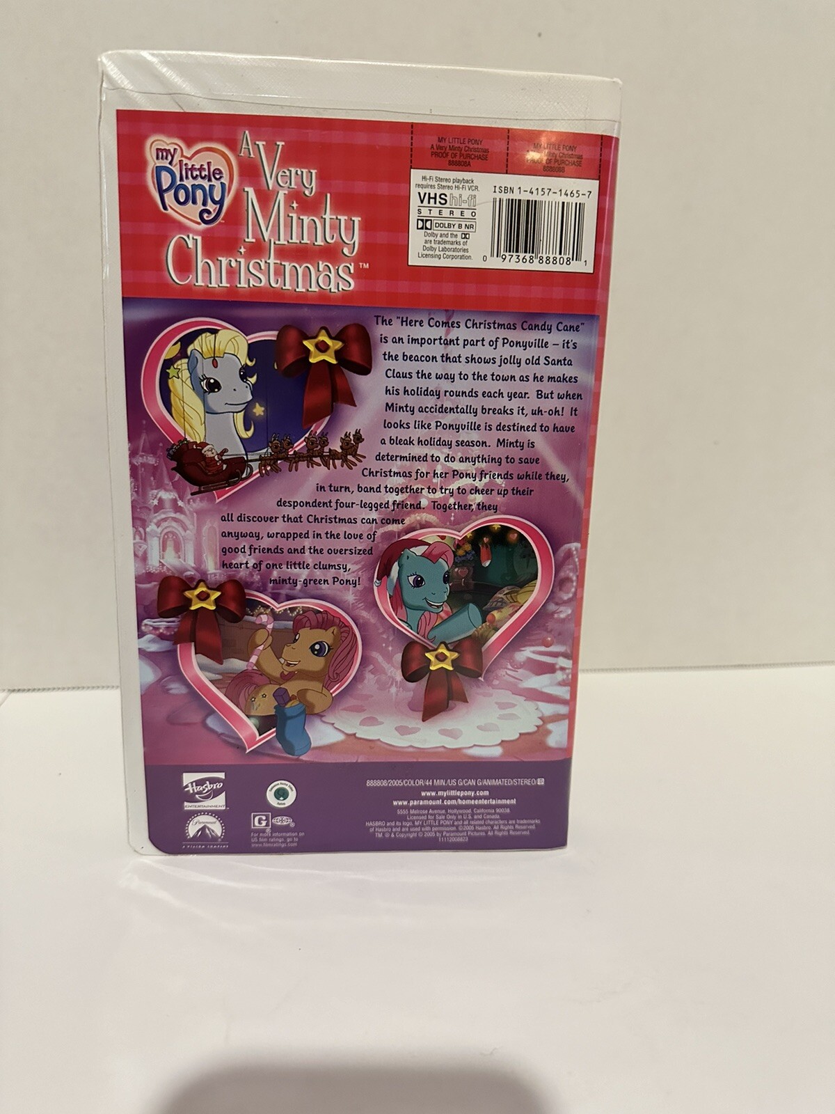 My Little Pony - A Very Minty Christmas (VHS, 2005, Clamshell Package ...