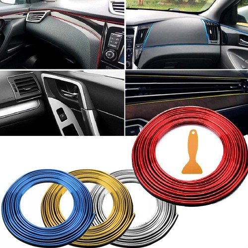 Universal Red Car Gap Fillers Molding Line Decor Accessories DIY ...