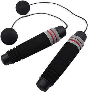 Jump Rope Weighted Cordless Fitness Ropes Skipping Ropeless Indoor ...
