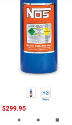 2.5LB Nitrous Oxide Bottle Brand New! NOS NX ZEX nitrous bottle ...