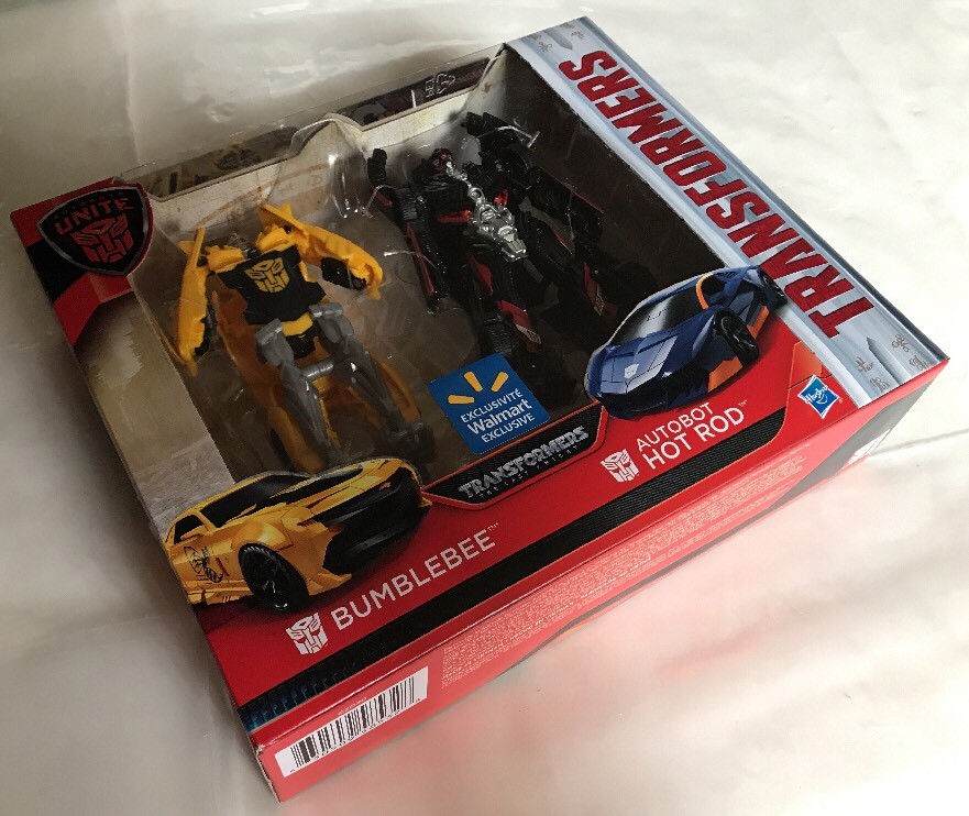 Transformers One-Step Turbo Changer BUMBLEBEE & HOT ROD Autobots Unite ...