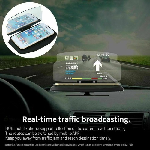 Universal Mobile Phone GPS Navigation Bracket HUD Head Up Display Car ...