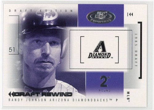 2004 Fleer Hot Prospects Draft Edition #26DW Randy Johnson Draft Rewind ...