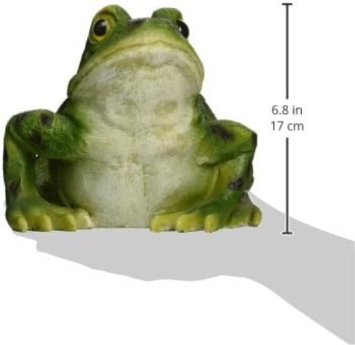 Durable 9-Inch Ribbit The Frog Outdoor Toad Statue for Whimsical ...