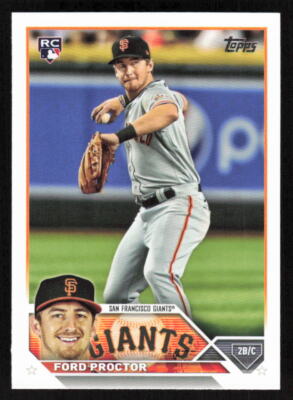 2023 Topps Ford Proctor #472 Baseball Rookie San Francisco Giants RC | eBay