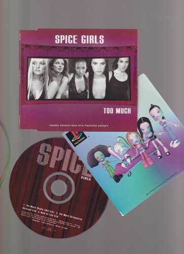 (-0-) SPICE GIRLS - TOO MUCH 1997 UK 3trk CD SINGLE + PLAYSTATION ...