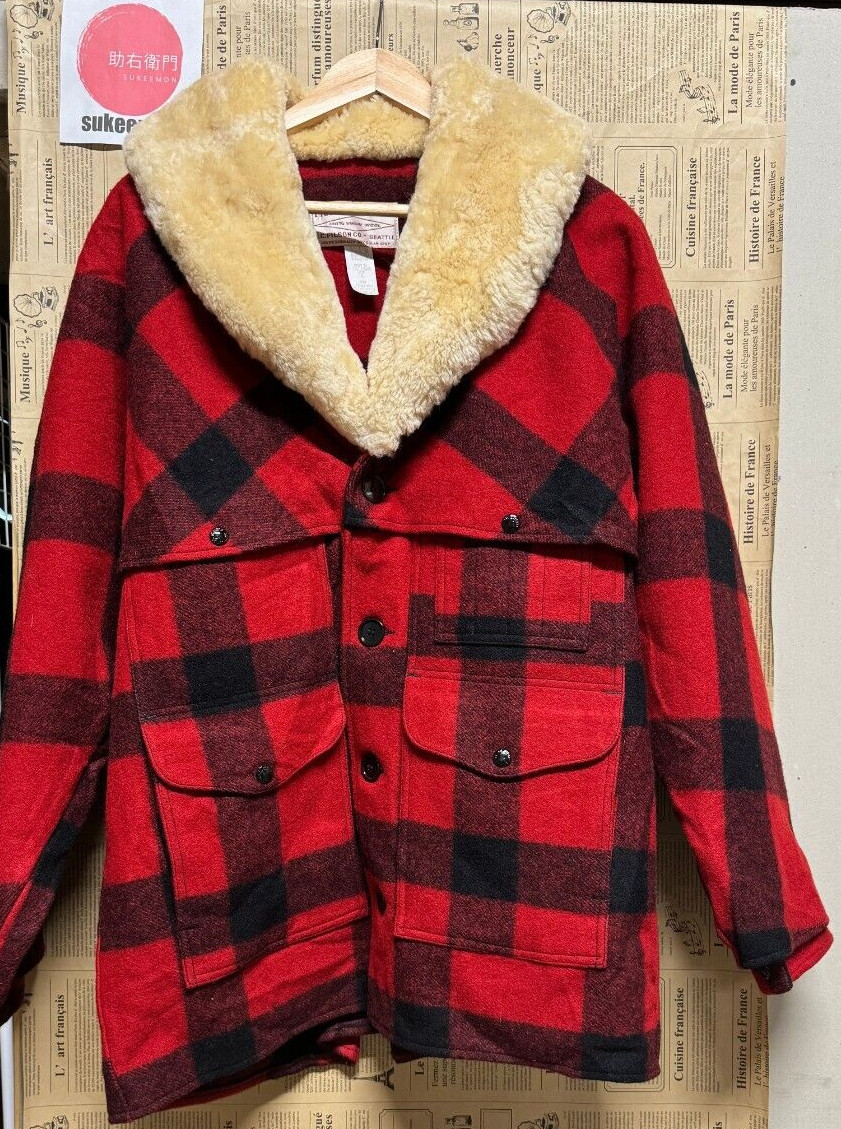 Filson Double Mackinaw Wool Packer Coat Red Plaid She… - Gem