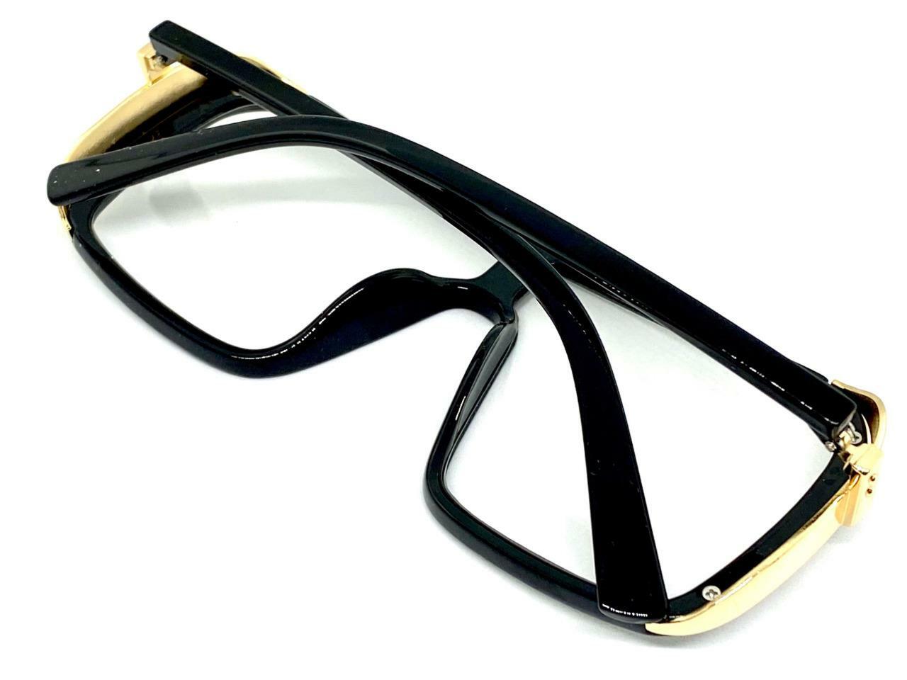 Oversize Classic Retro Hip Hop Clear Lens EYE GLASSES Black & Gold ...
